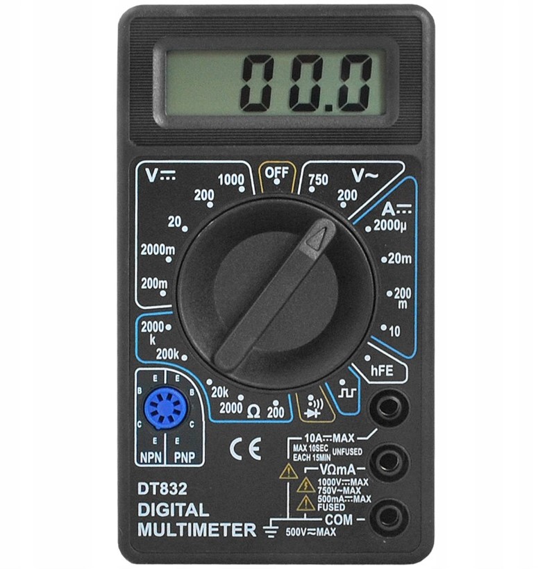 DT832 BUZ UNIVERSAL METER - VoltLink - Electronic Components Shop