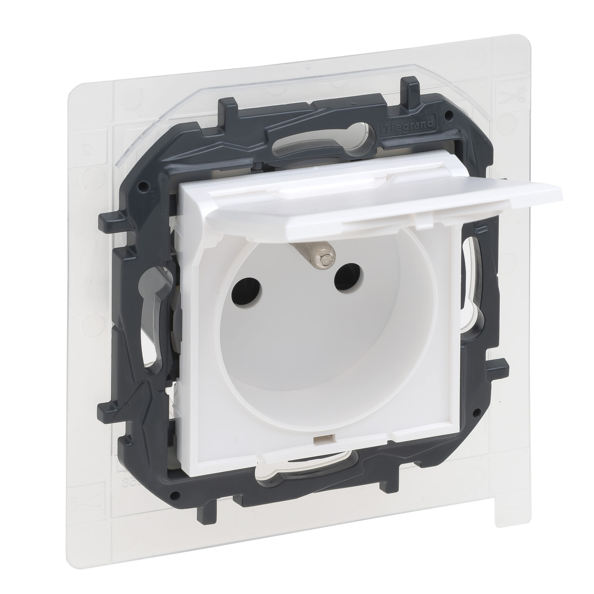 NILOE STEP - SOCKET 2P+Z IP44, AUTOMATIC TERMINALS, WITH SHUTTER ...