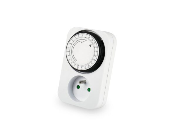 24H ANALOGUE TIMER 230V WHITE - VoltLink - Electronic Components Shop